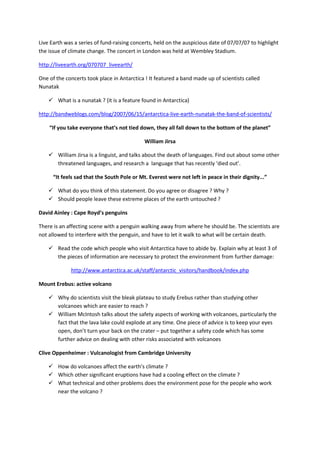 Teachers' Notes to accompany Werner Herzog film | PDF