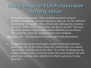 Weblogs in the Classroom | PPT