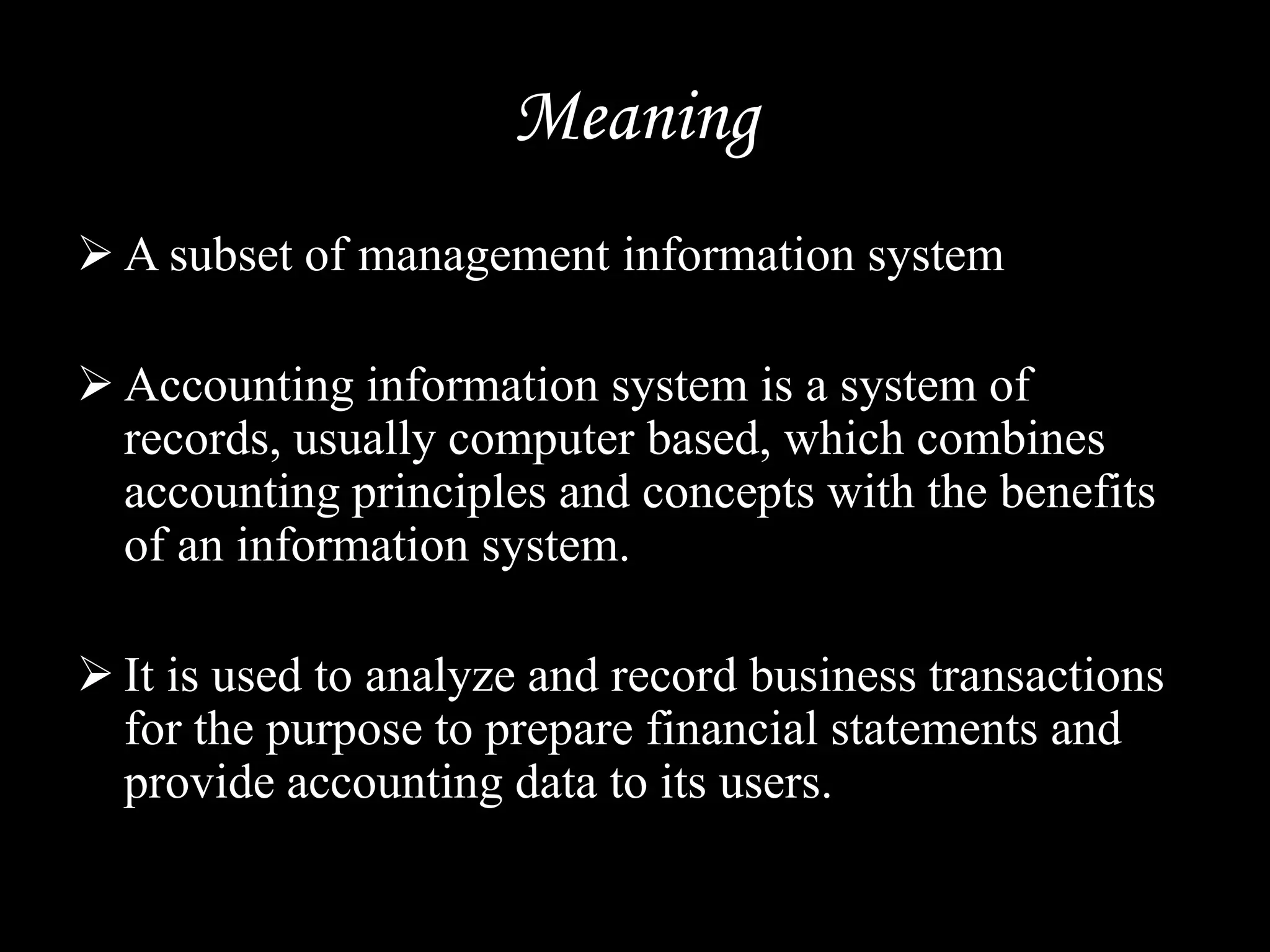Accounting Information system | PPT