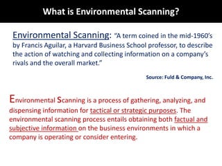 Environmental Scanning:complete concept. | PPTX | Business | Business ...