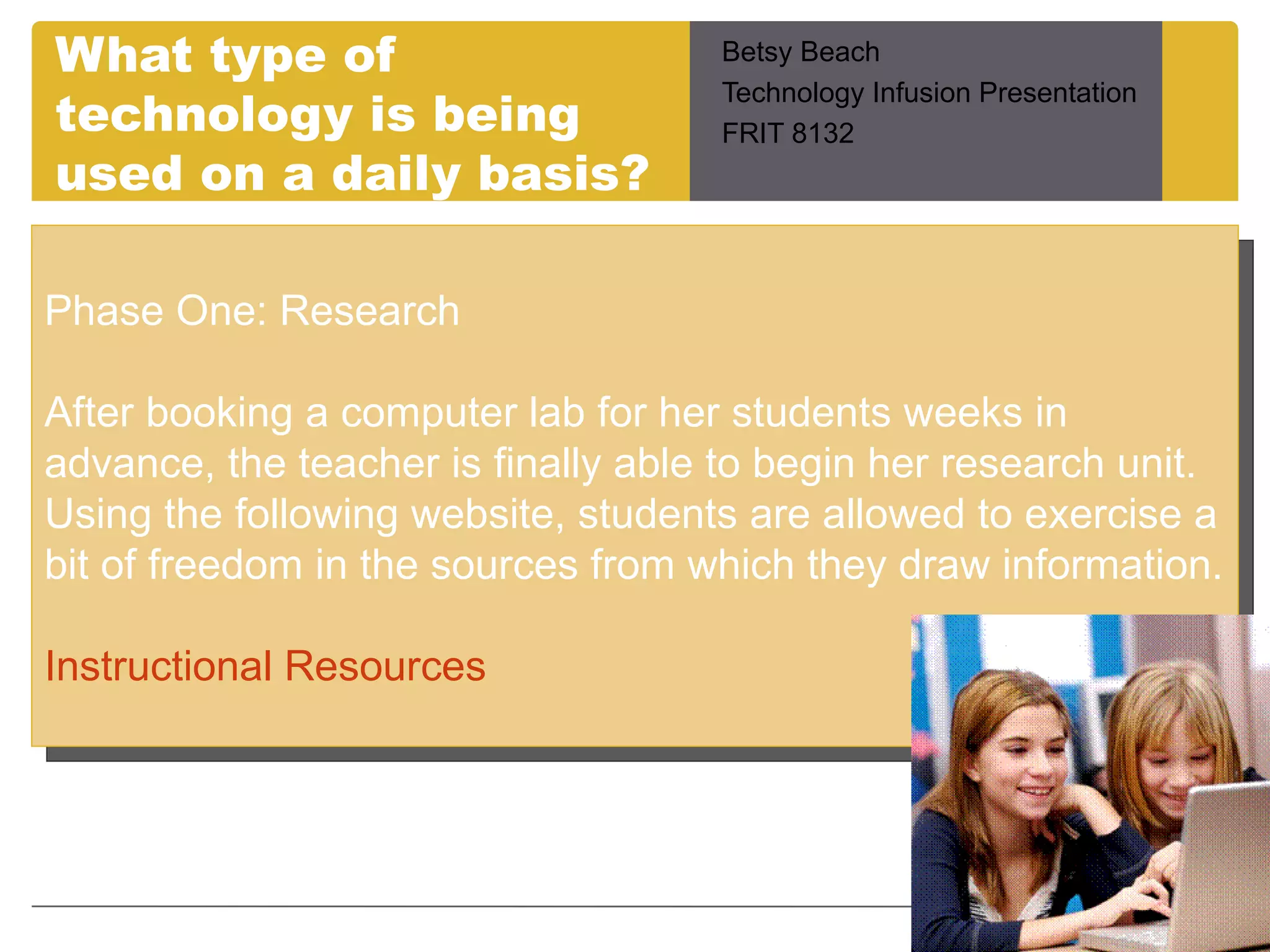 Technology Infusion Presentation | PPT