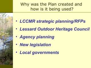 Statewide Conservation & Preservation Plan | PPT
