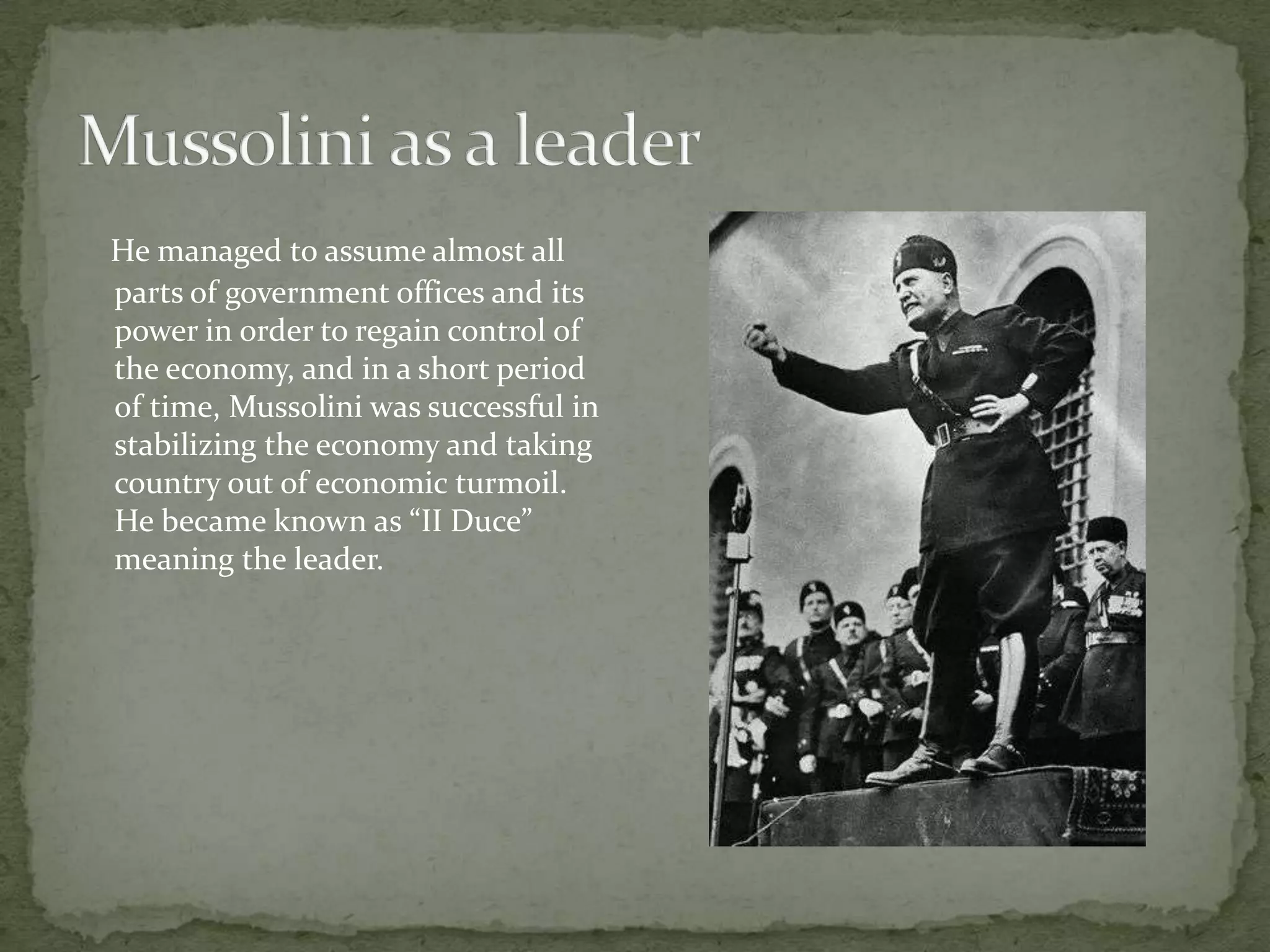 Benito Mussolini | PPTX
