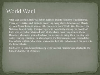 Benito Mussolini | PPTX