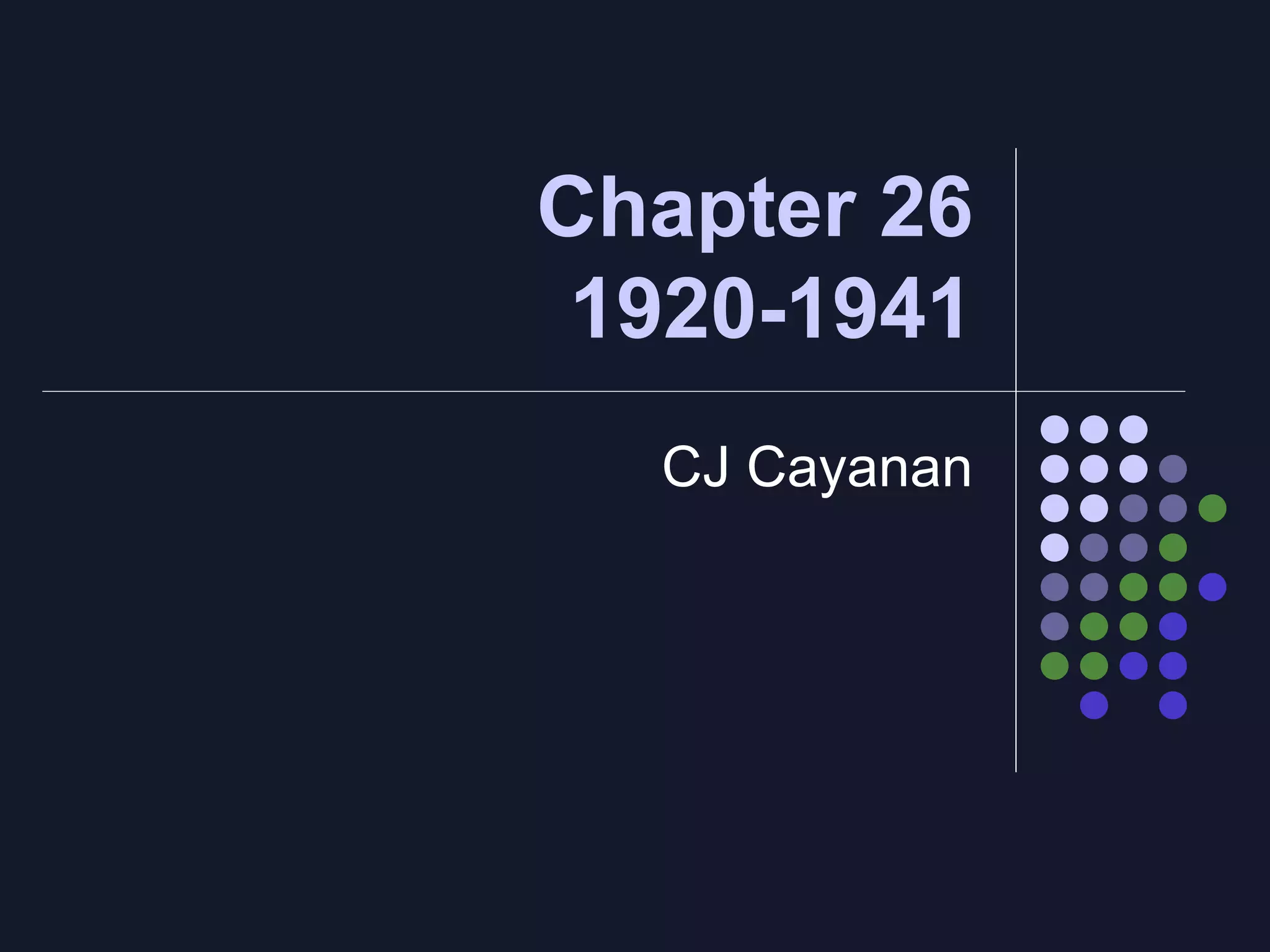 Chapter 26 AP US History | PPT