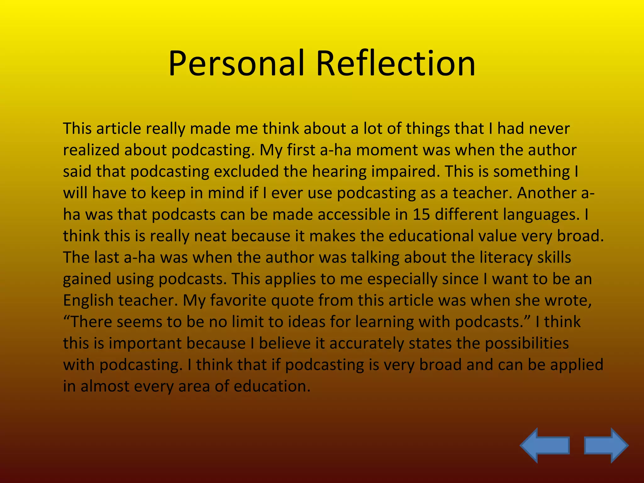 Educational Podcasting | PPT