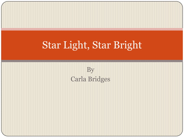 Star Light, Star Bright | PPTX
