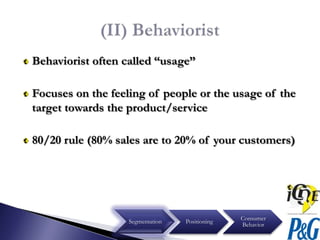 C:\Users\Compaq\Desktop\Session (3) Segmentation, Consumer Behavior | PPT