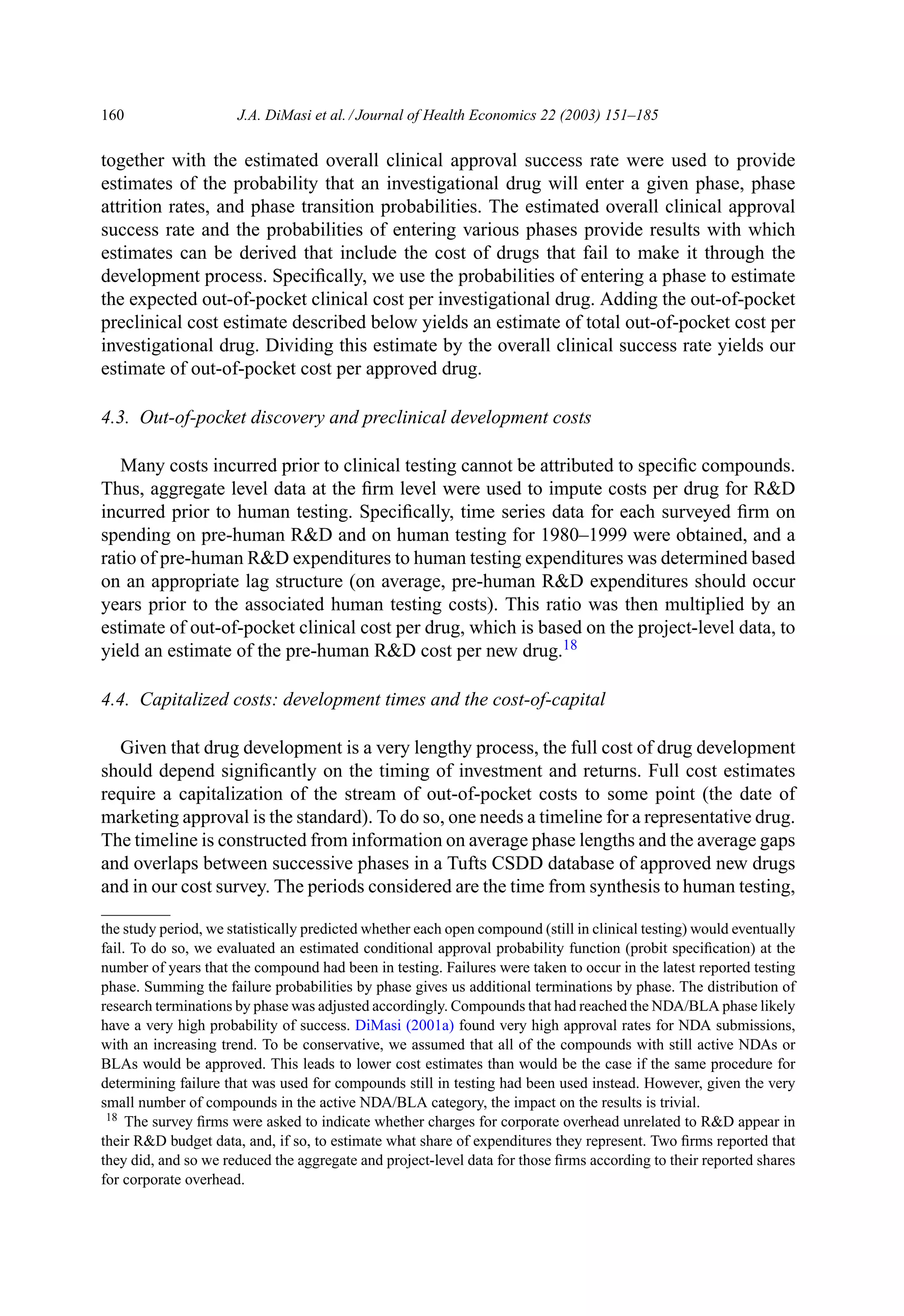 The Price Of Innovation New Drug Development Cost 2003 | PDF