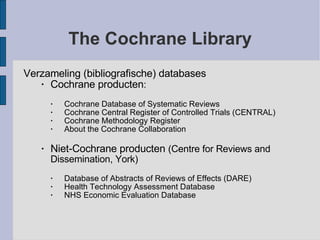 Cochrane Library | PPT