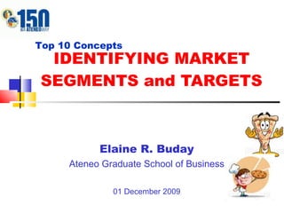 Chapter 8: Market Segments and Targets | PPT