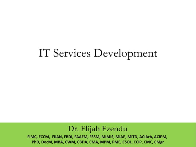 IT Services Development | PPT
