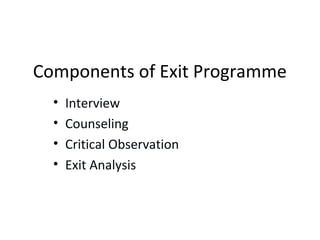 Organisational Entry and Exit Management | PPT