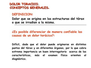 Dolor toracico | PPT