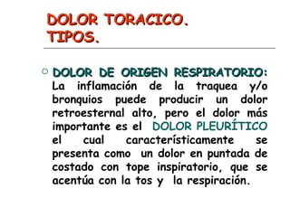 Dolor toracico | PPT