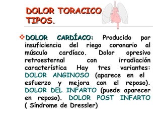 Dolor toracico | PPT