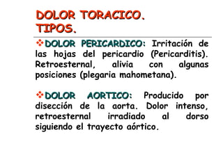 Dolor toracico | PPT