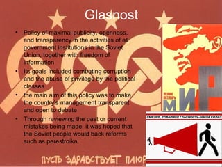 Soviet Economy before and after Gorbachev | PPT