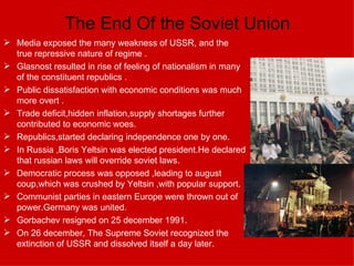 Soviet Economy before and after Gorbachev | PPT