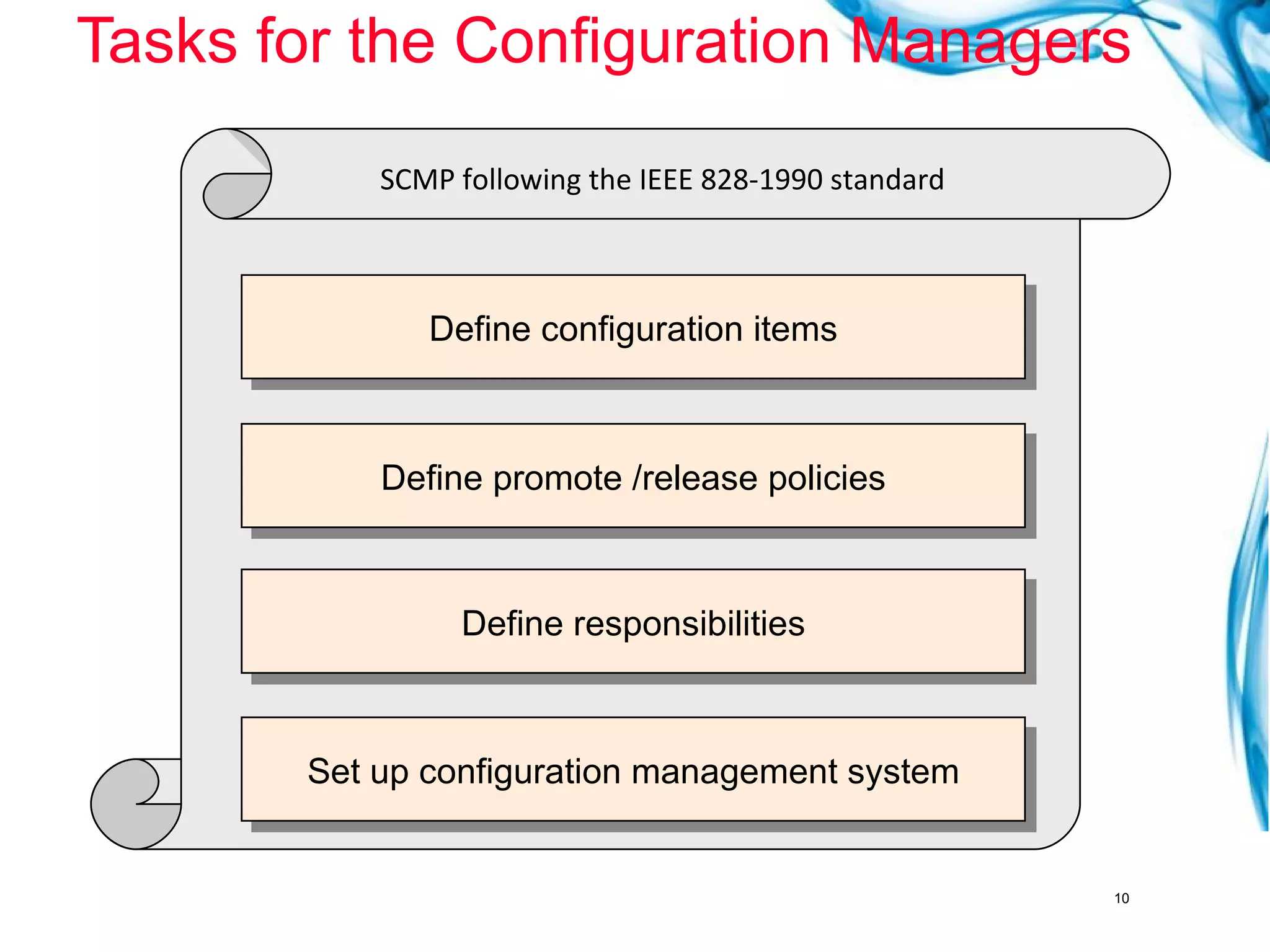 software configuratiom management role n resposnbilities | PPT