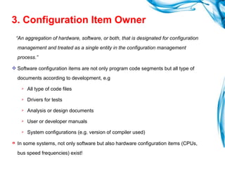 software configuratiom management role n resposnbilities | PPT