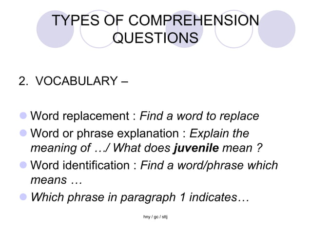 READING COMPREHENSION - SUMMARY | PPSX