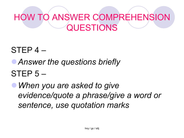 READING COMPREHENSION - SUMMARY | PPSX