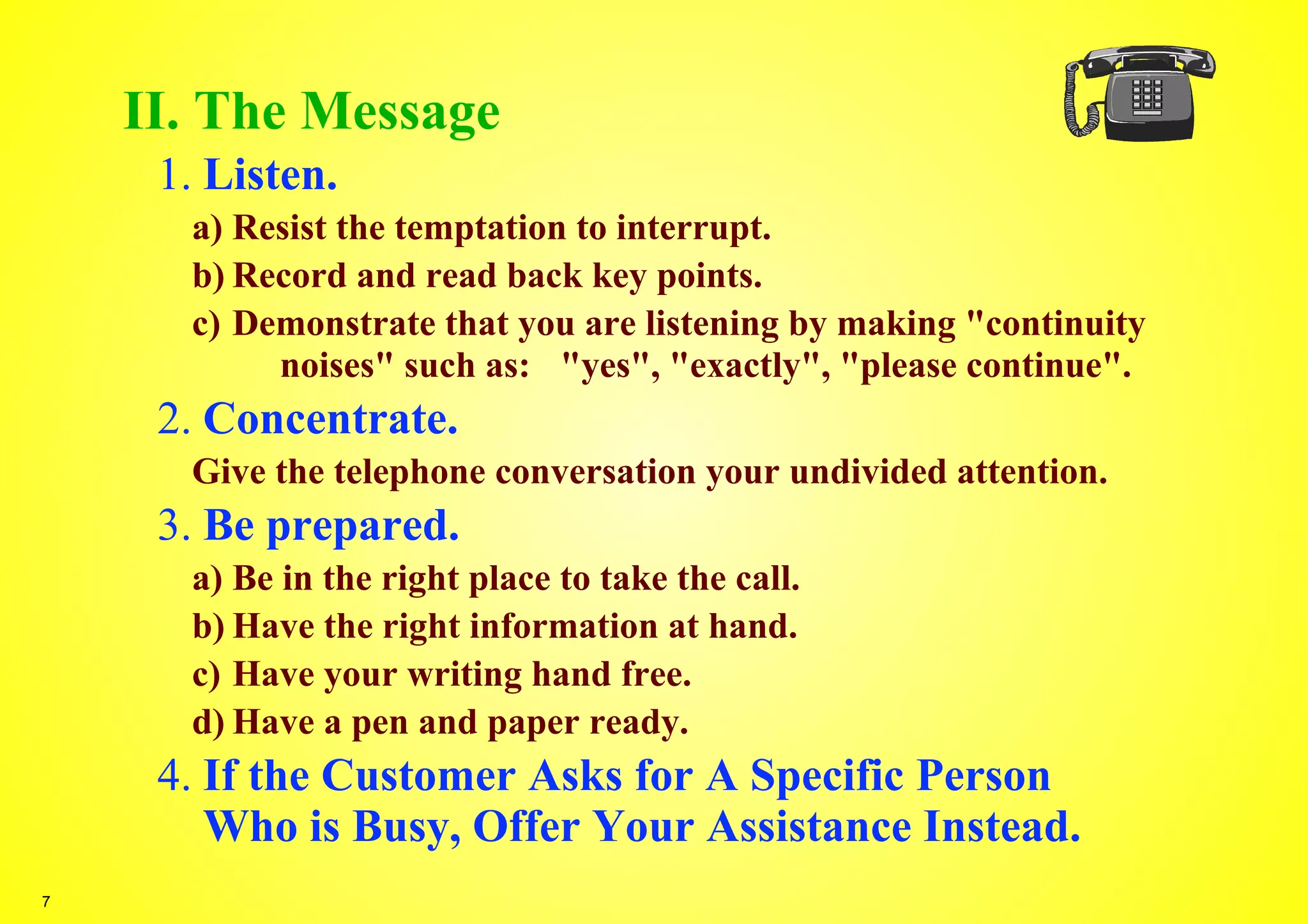 Telephone Courtesy Guidelines | PDF | Phone Services | Home Utilities