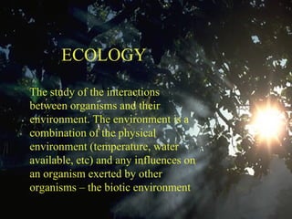 ecology | PPT