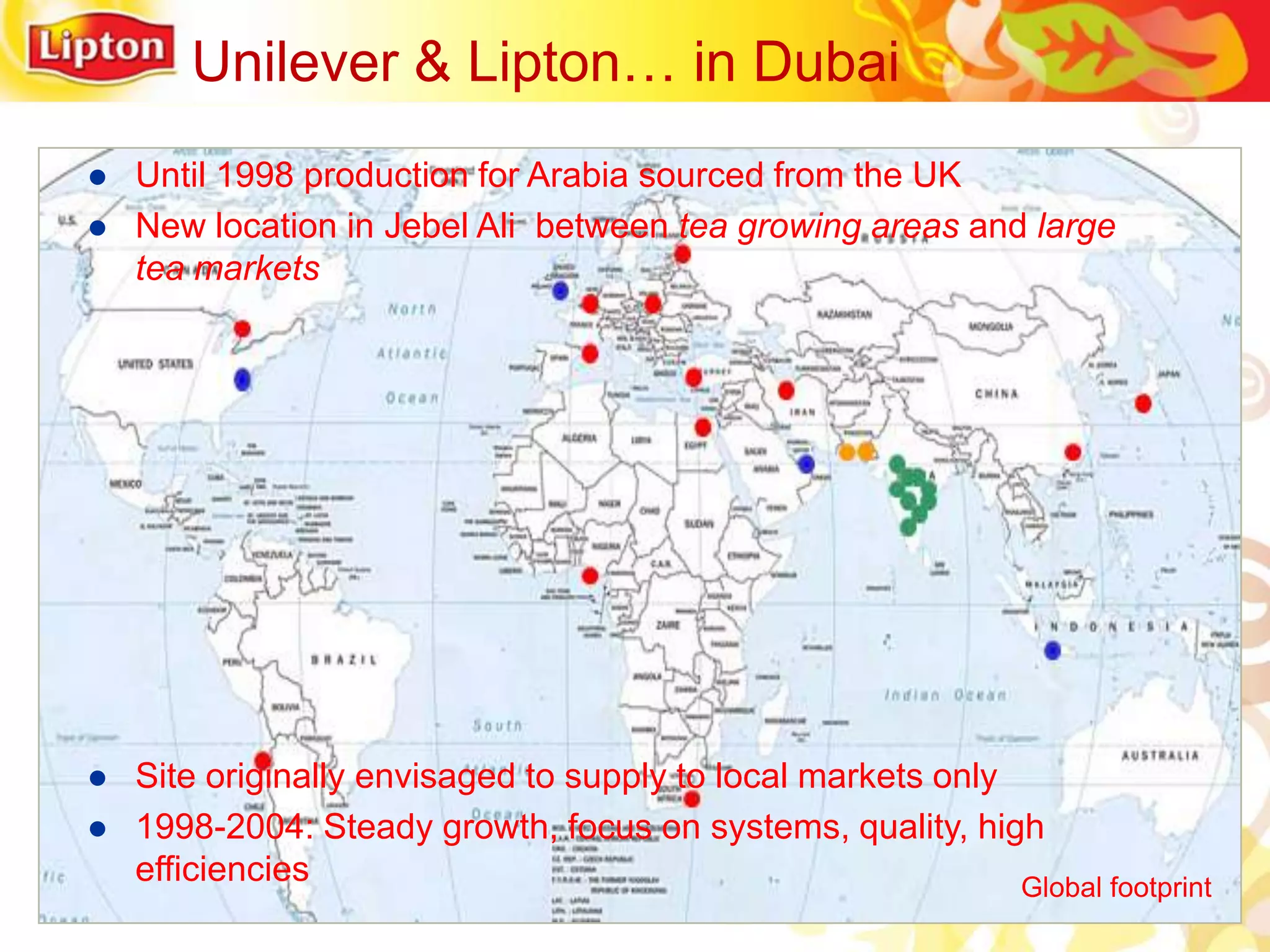 Unilever Lipton plant in Dubai | PPTX