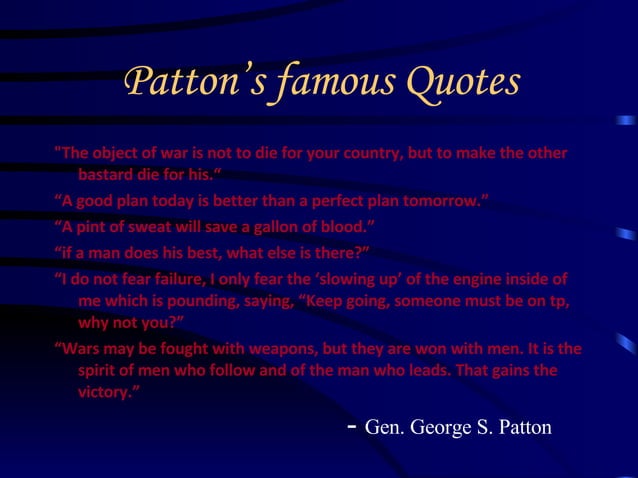 Gen. George S. Patton | PPT