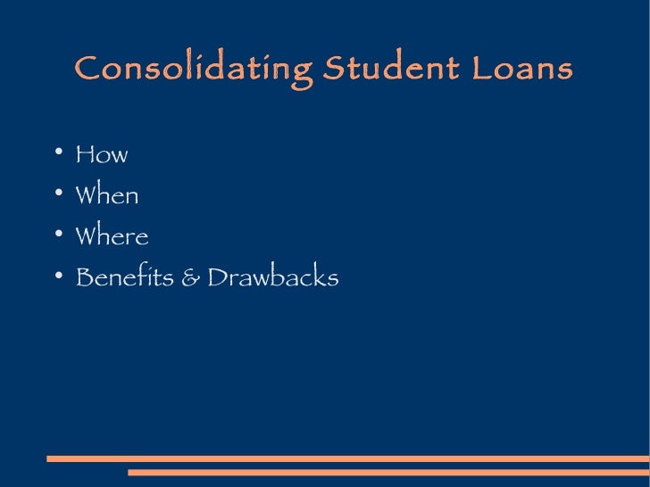 Consolidating Student Loans