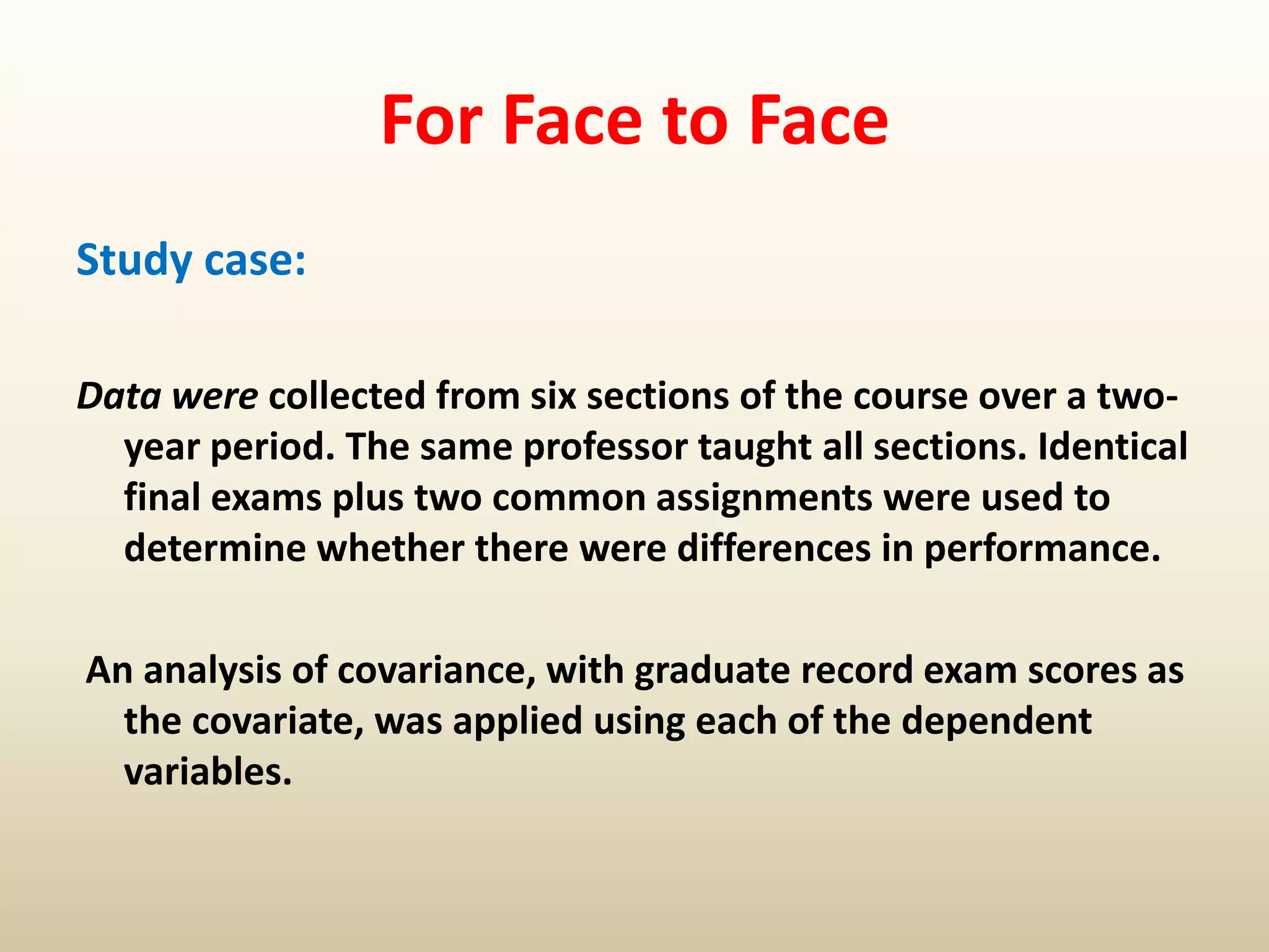 Differences Between Face to Face and Distance Education | PPTX ...