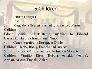 Emeterio(Miting) and Imelda Morante Montero Family | PPSX