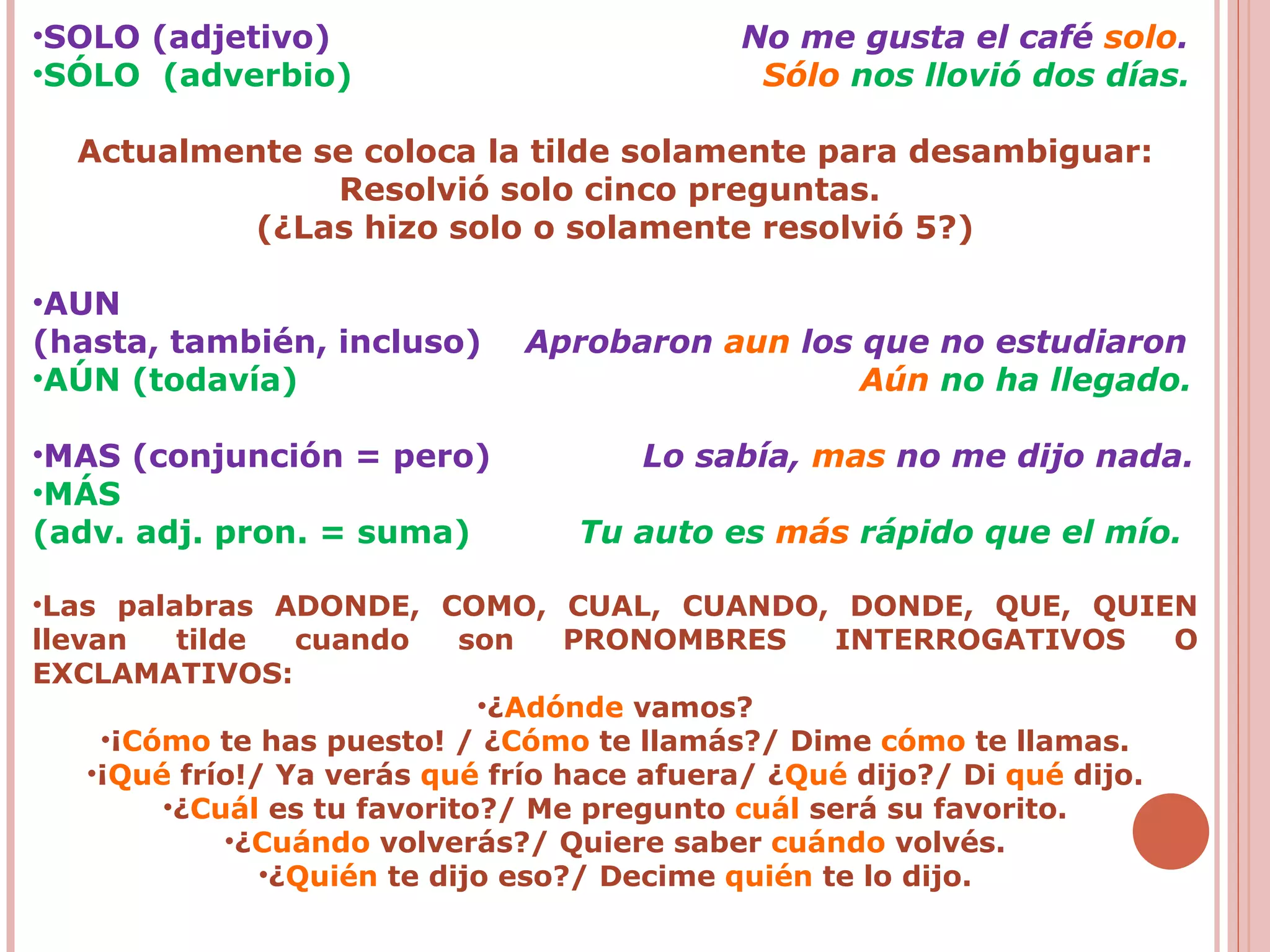 La tilde diacrítica | PPT