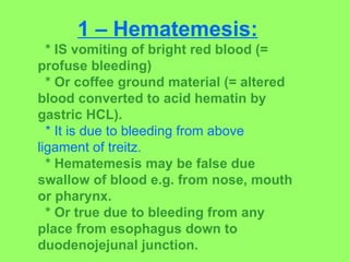 Hematemesis Melena