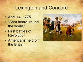 Overview of Revolution | PPT