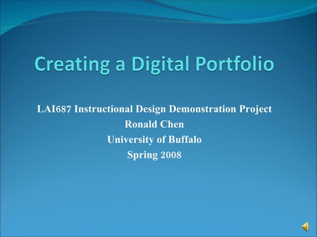Create a Digital Portfolio PowerPoint | PPT | Desktop Publishing | Computer Software and ...