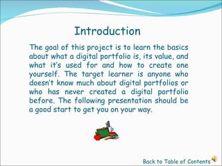 Create a Digital Portfolio PowerPoint | PPT