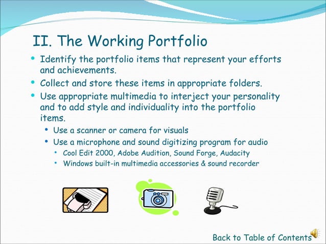 Create a Digital Portfolio PowerPoint | PPT | Desktop Publishing | Computer Software and ...