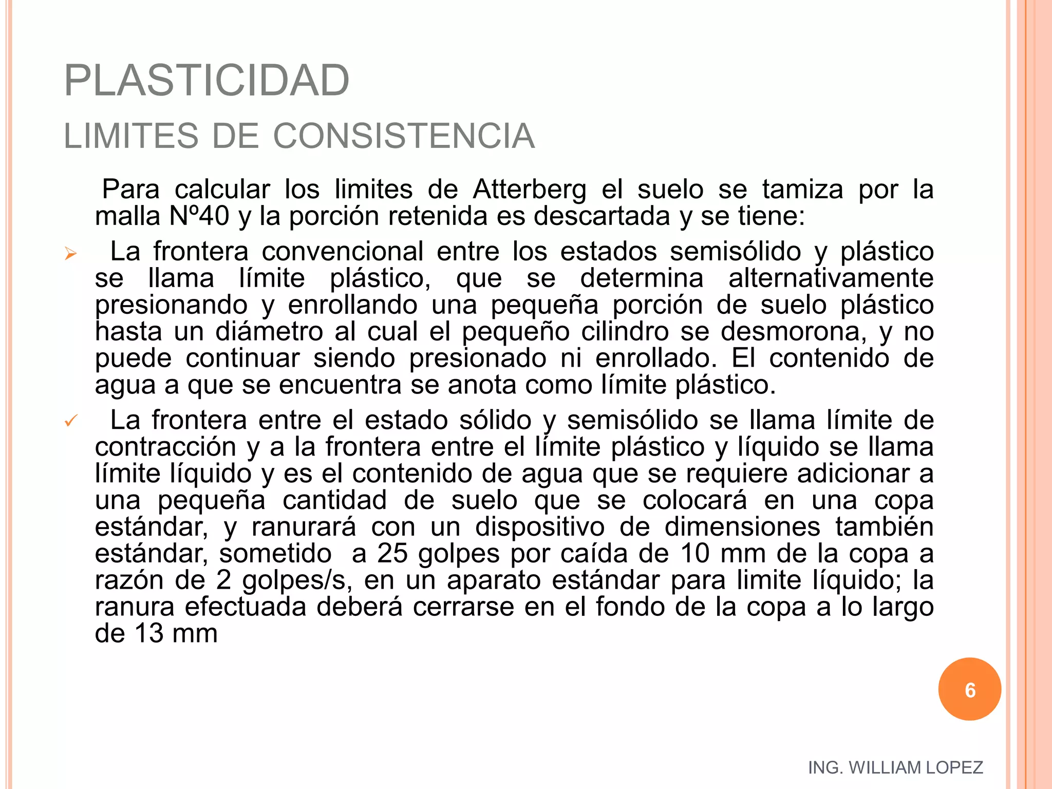 MECANICA DE SUELOS-PLASTICIDAD | PPT
