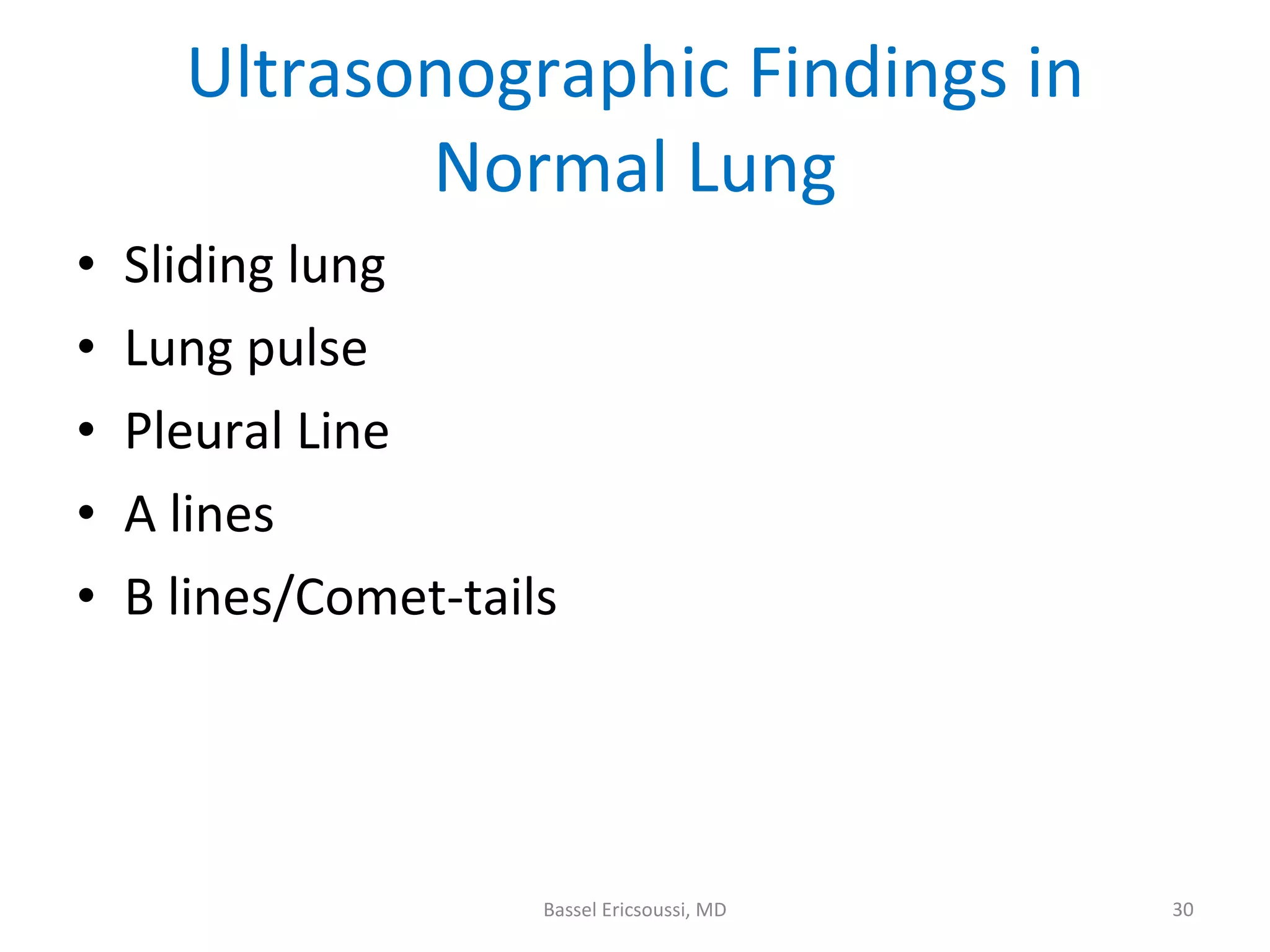Ultrasonography Fundamentals In Critical Care: Lung Ultrasound, Pleural ...