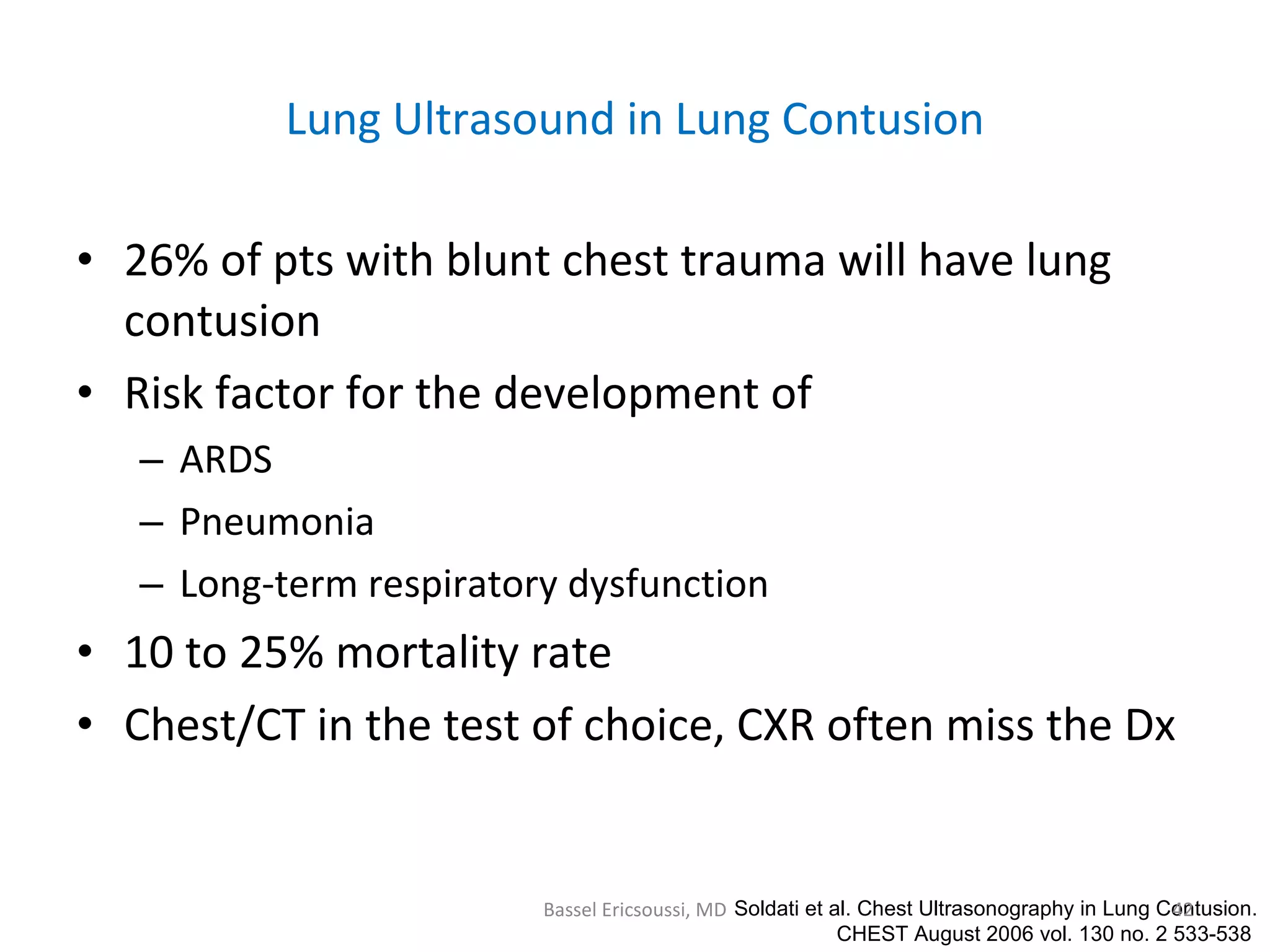Ultrasonography Fundamentals In Critical Care: Lung Ultrasound, Pleural ...