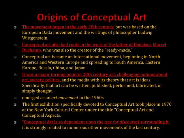 Conceptual Art grade 12 art history | PPTX