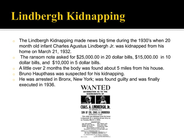 Crimes of the 1930's | PPT