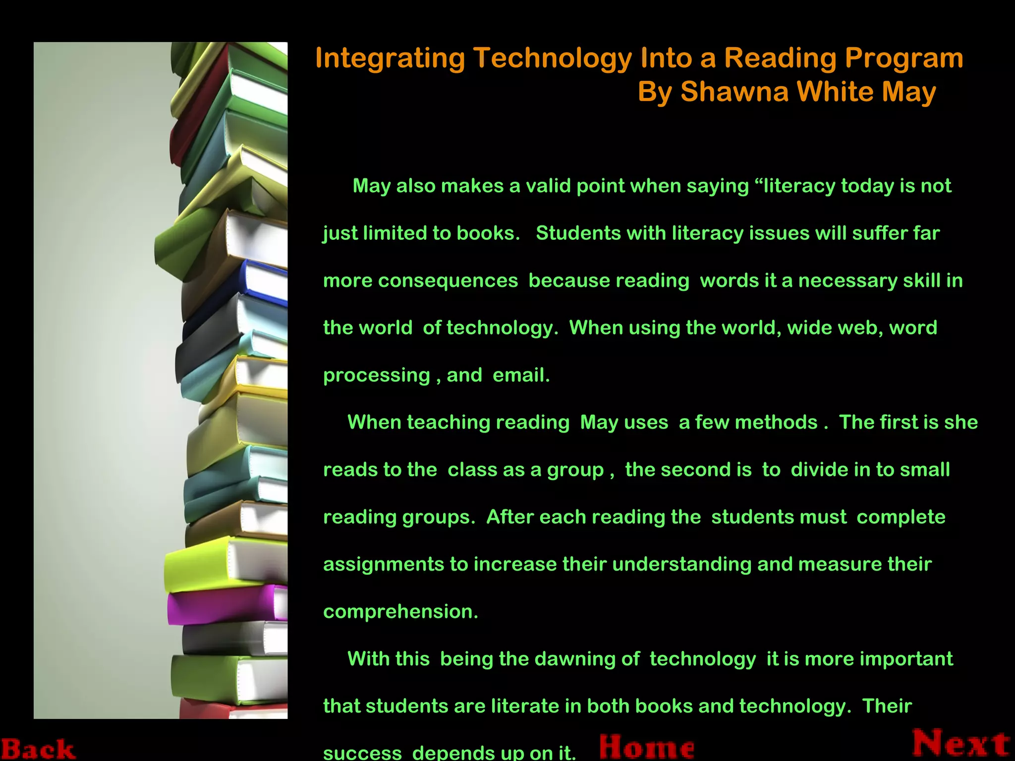 Teaching reading with technology | PPT | Tablets and E-readers ...