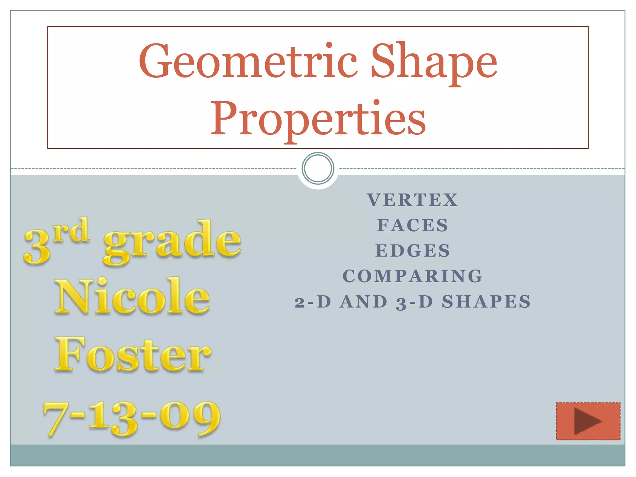 Power Point- Geometric Shape Properties | PPTX