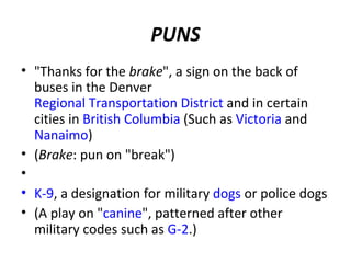 Types of verbal humor | PPT