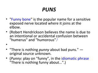 Types of verbal humor | PPT