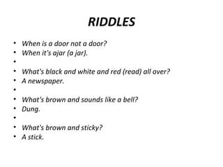 Types of verbal humor | PPT